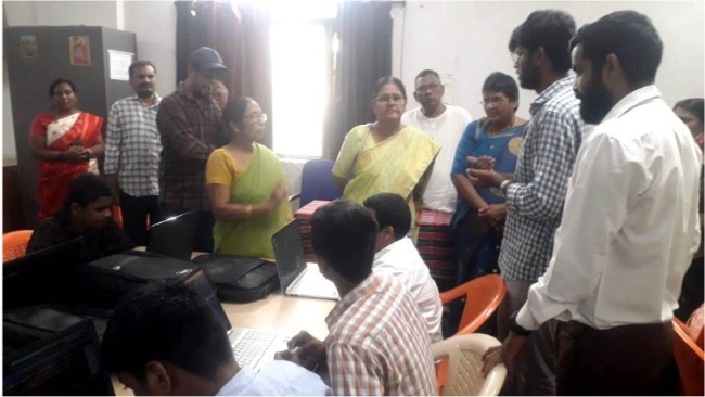 District Welfare Officer Visits Nethra Vidyalaya