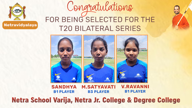 Netra Students Selected for T20 Series